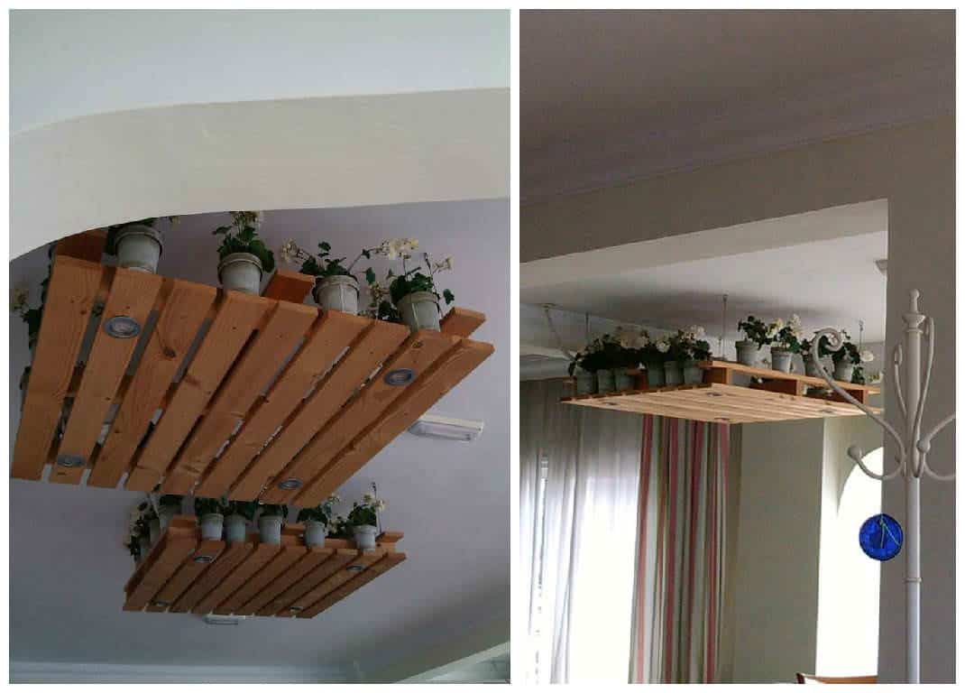 Pallet As Lights On The Ceiling • 1001 Pallets