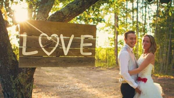 Love Is All Pallet Wedding Canvas • 1001 Pallets