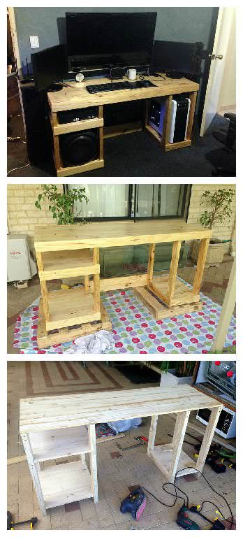 Pallet Wood Computer Desk • 1001 Pallets