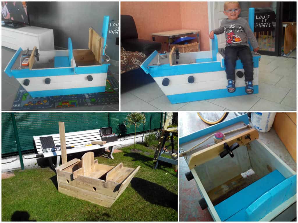 Bateau Pirate / Kids Pirate Ship Made From Pallets • 1001 Pallets