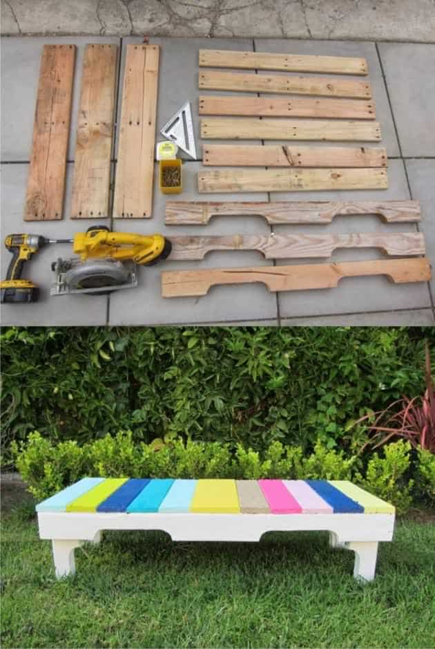 Made From Recycled Pallet Bench 10 Ways To Reuse Wooden Pallets For
