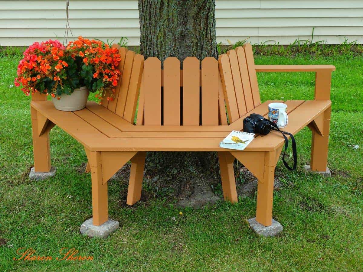 How to Make a Pallet Tree Seat • 1001 Pallets