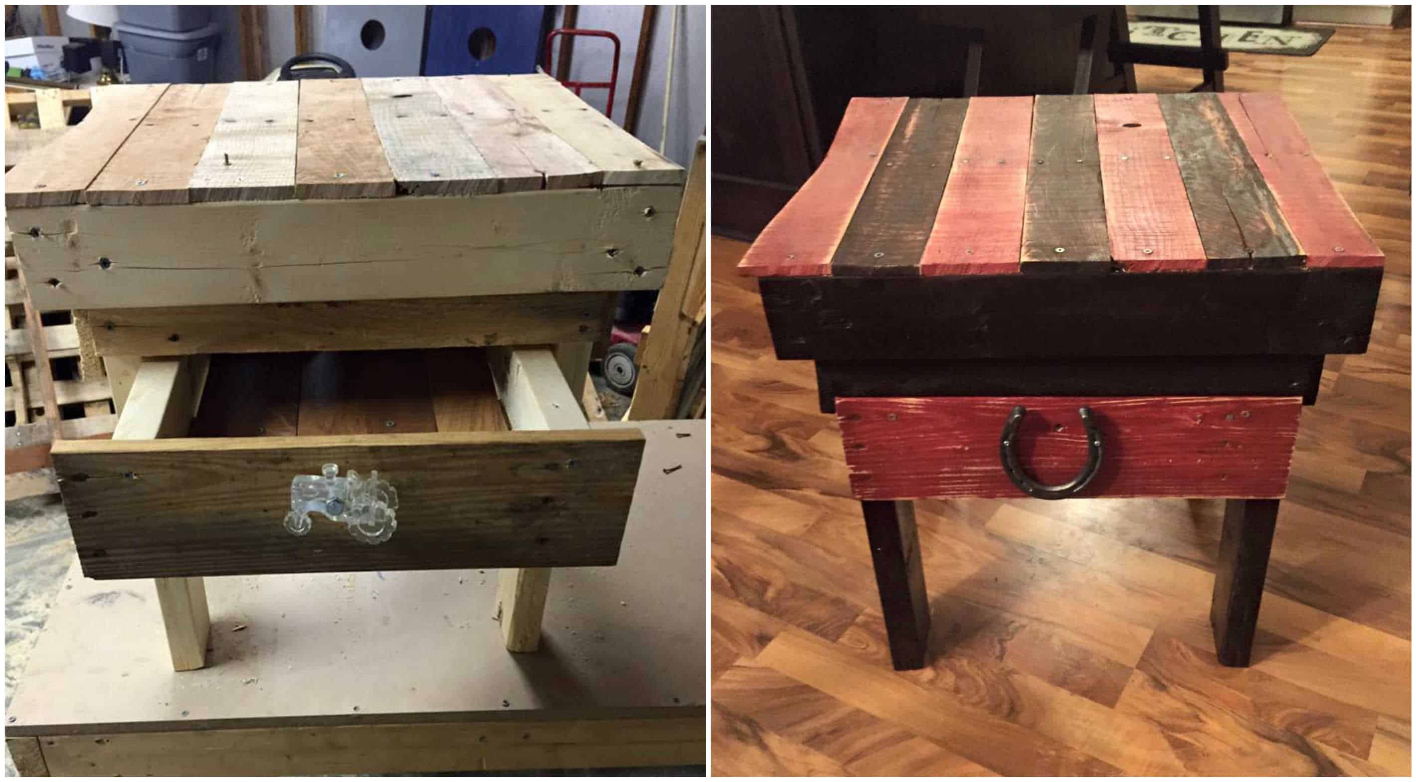 Pallet Night Stand • 1001 Pallets