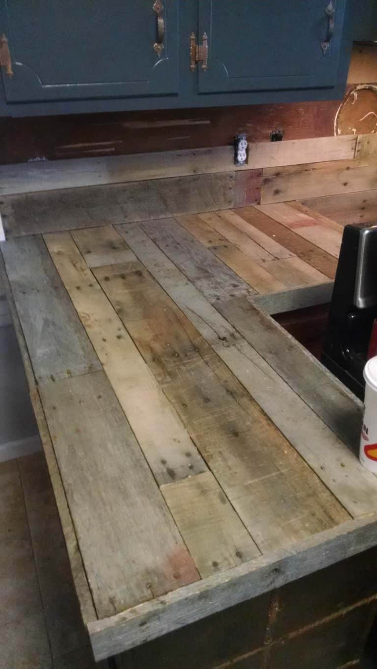 Pallet Countertops & Backsplash • 1001 Pallets