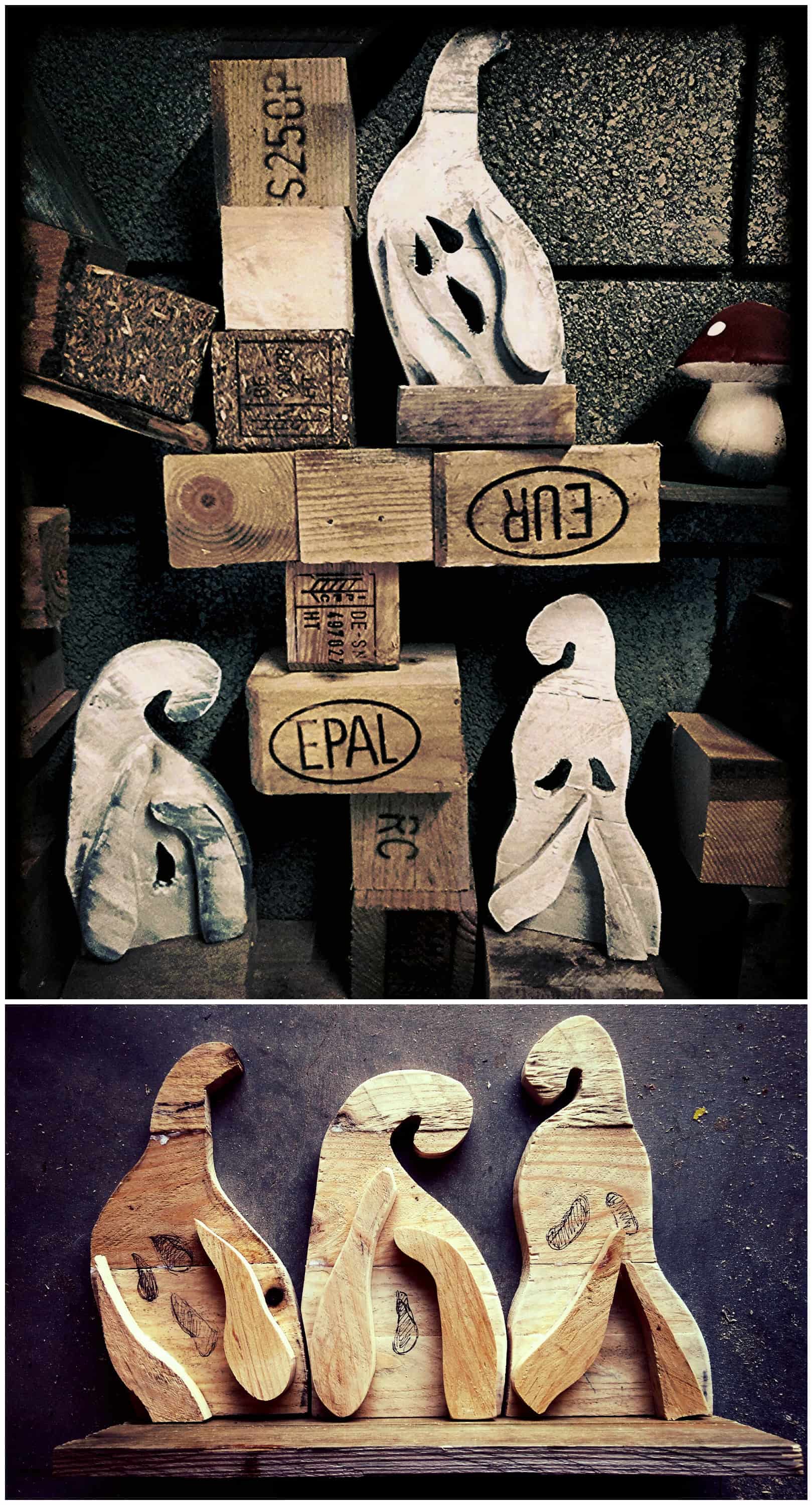 Hear, Speak, See No Evil Pallet Ghosts • 1001 Pallets