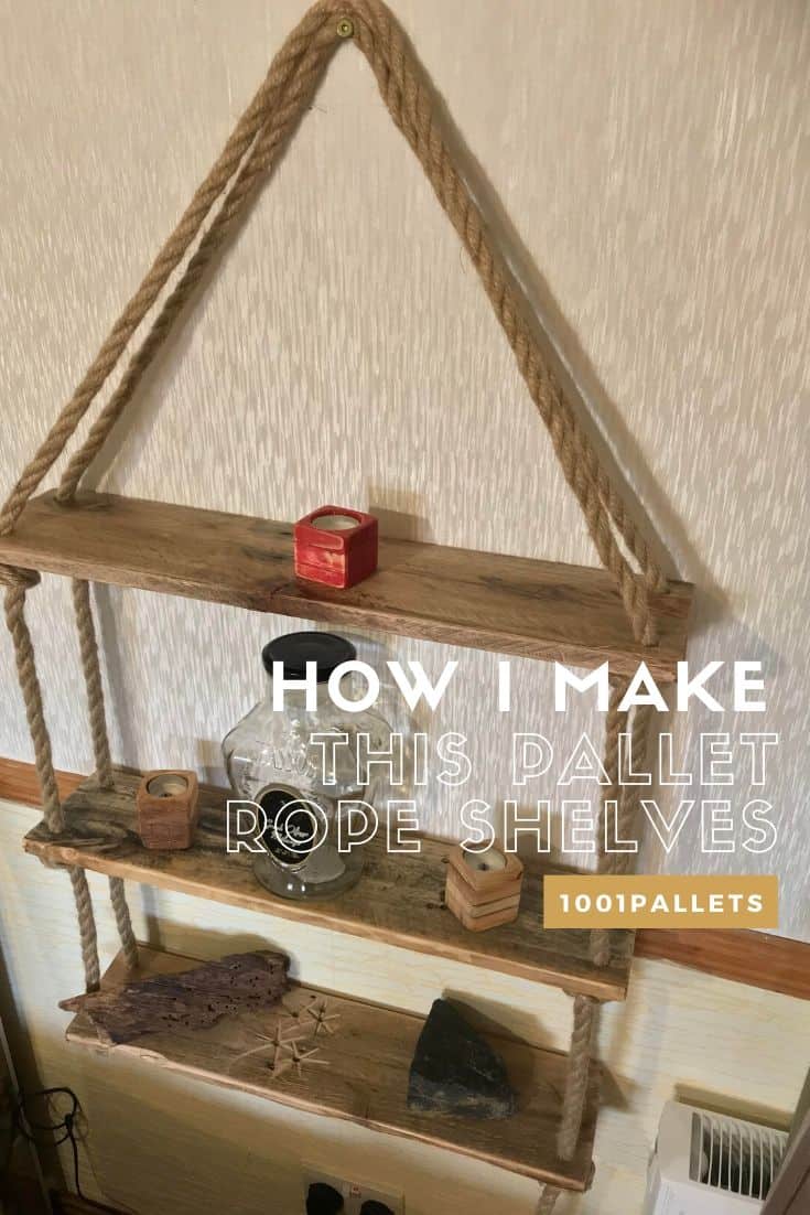 How I Make This Pallet Rope Shelves • 1001 Pallets