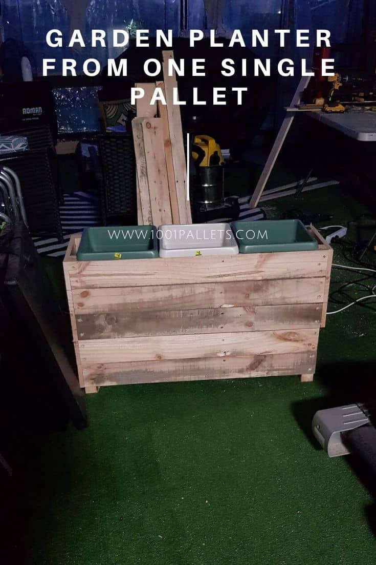 Garden Planter From One Single Pallet • 1001 Pallets