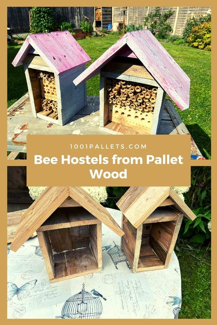 Bee Hostels from Pallet Wood • 1001 Pallets