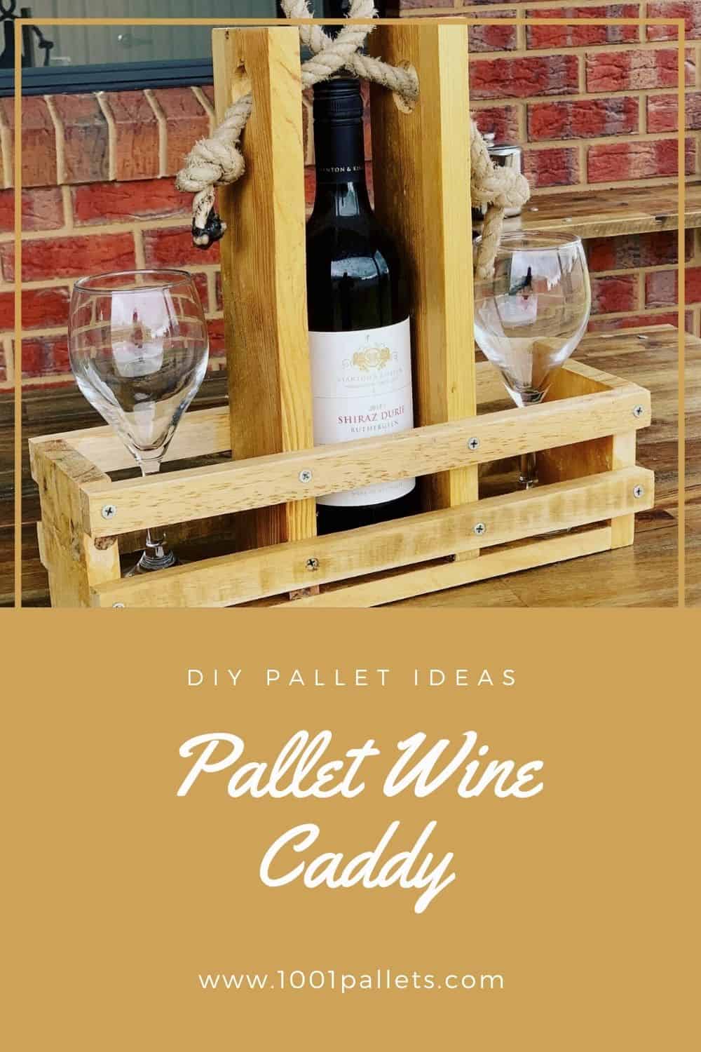 Pallet Wine Caddy • 1001 Pallets