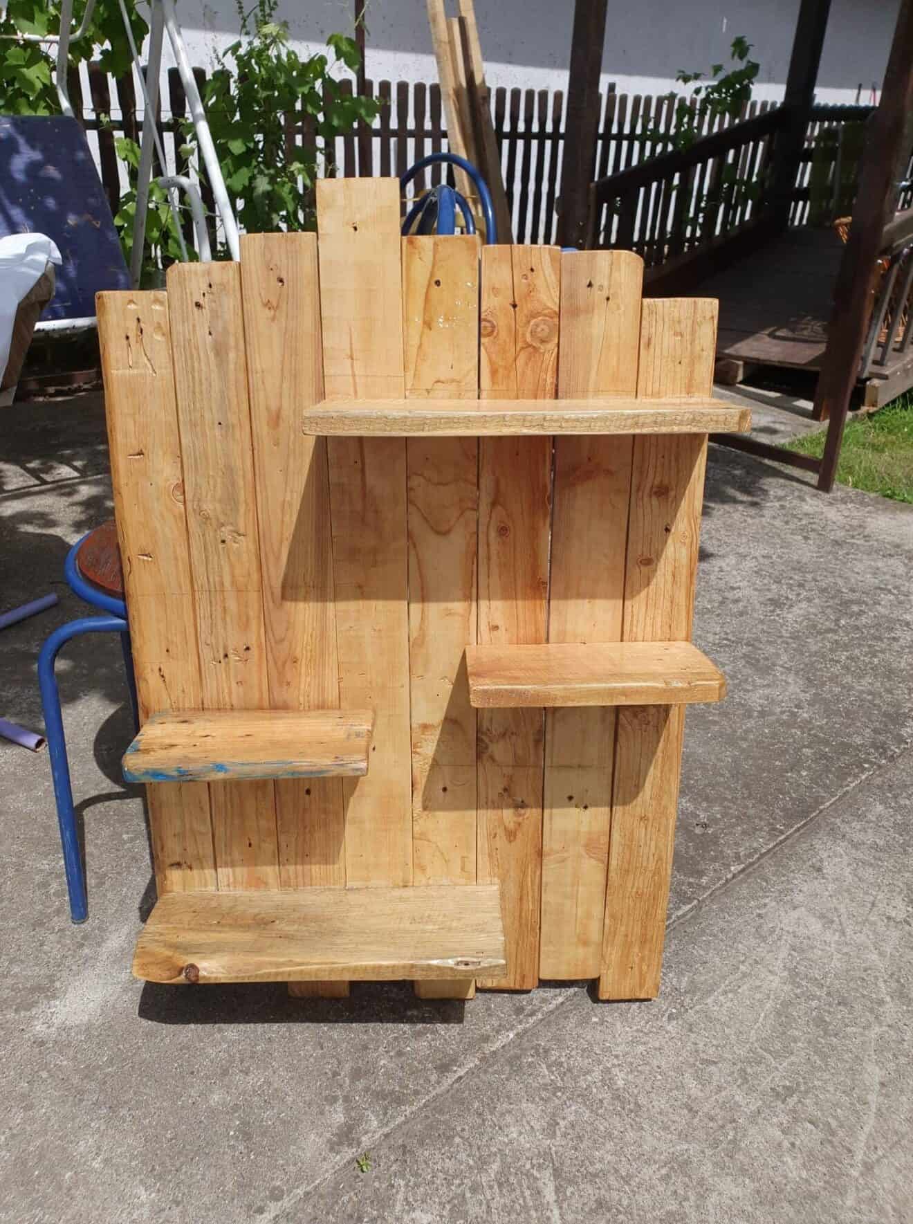 How I Made A Multi-purpose Pallet Shelf • 1001 Pallets