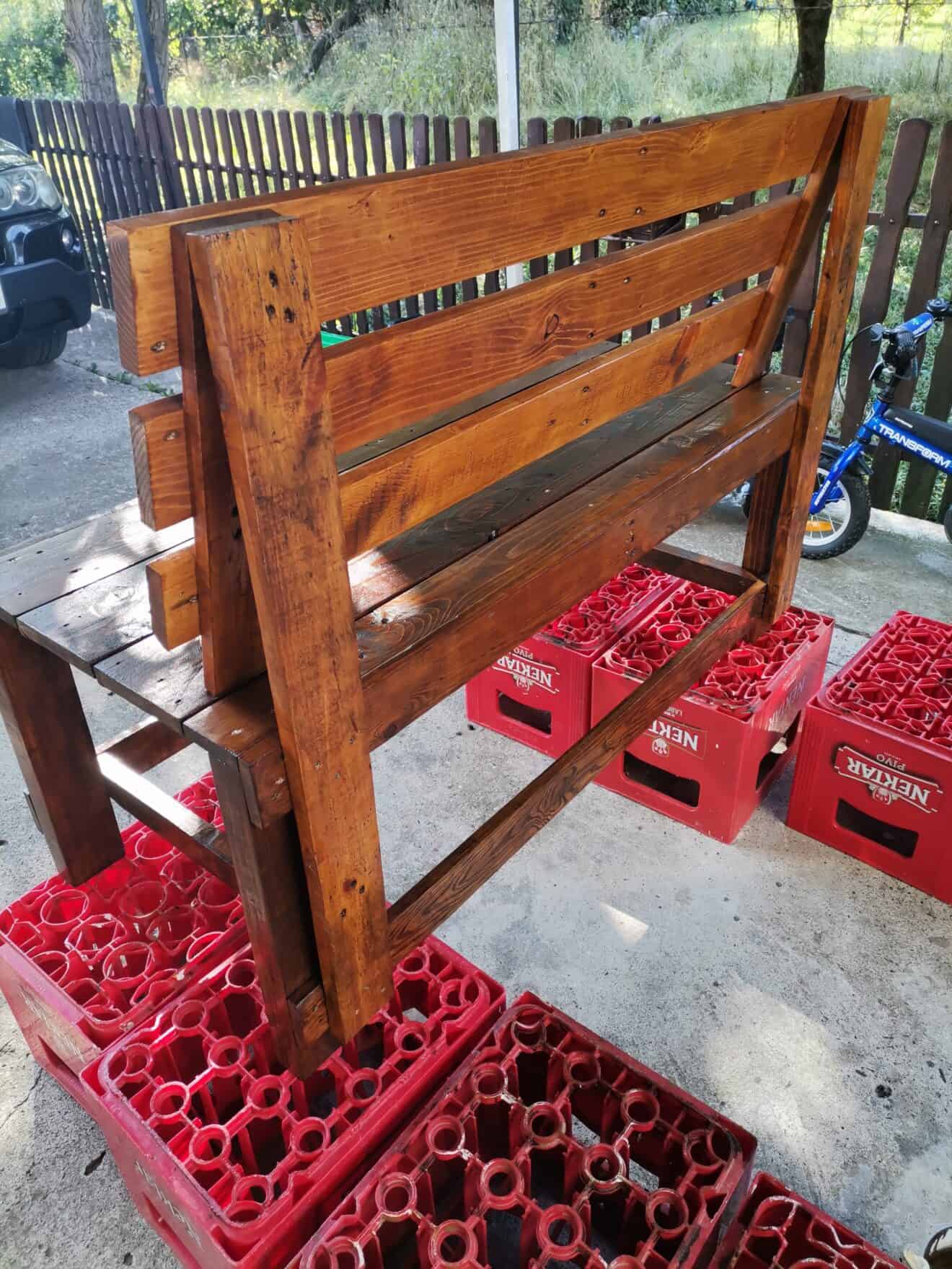 How I Made A Yard Bench Out Of Pallets • 1001 Pallets